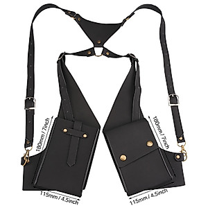 Neween Upgraded Anti-Theft Hidden Underarm Strap Wallet Pocket Holster Phone Shoulder Holster Bag Leisure Double Shoulder Pouch