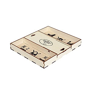 The Broken Token Game Organizer Compatible with Spirit Island - Wooden Game Organizing Box with Multiple Trays