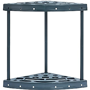 VEVOR Garden Tool Organizer, 19 Slots, Yard Tool Tower Rack for Garage Organization and Storage, Hold Long-Handled Tool/Rake/Broom/Shovel, PP Garden Tool Stand Holder Organizer for Yard, Shed, Outdoor