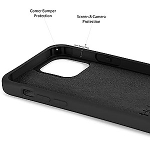 HoldingIT Crossbody Phone Case with Detachable Lanyard Compatible with iPhone 11, 2-in-1 Hands Free iPhone Cover with Drop Protection, Adjustable Rope Black