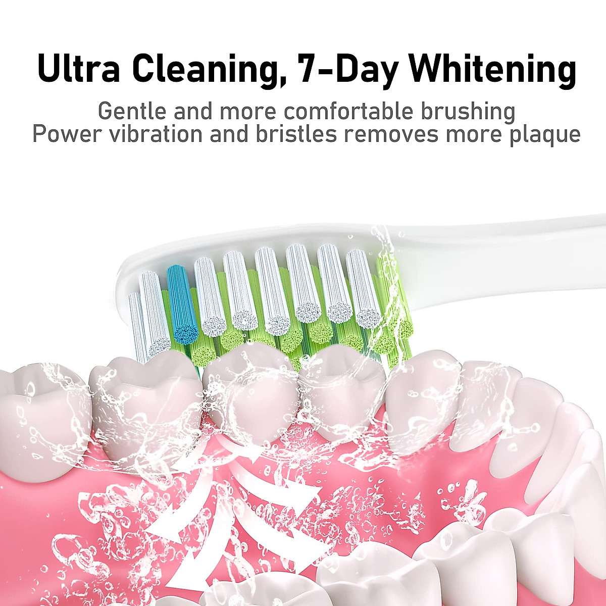 Replacement Toothbrush Heads for Ultra Plaque Control & Whitening, Diamantine-Clean Brush Heads Compatible with Philips Sonicare Electric Toothbrush, 4 Pack