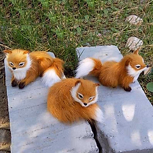 Cute Simulated Stuffed Toys, Children Gift Plush Doll, Animal Dolls Dolls Home Decorations, Lifelike Furry Animal Photography Ornaments(B)