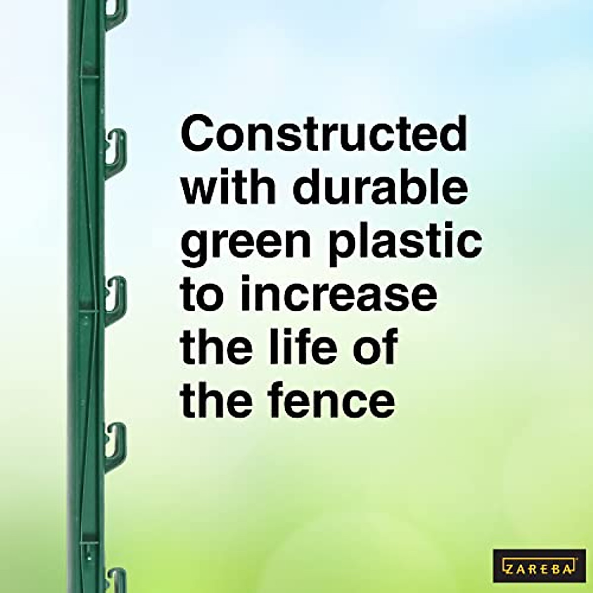 Fi-Shock P-30G 30 Inch Garden Fence Post, Ideal for Gardens and Temporary Fencing - 25 Pack,Dark Green