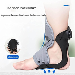 Plantar Fasciitis Night Splints Adjustable Plantar Fasciitis Brace Fits Both Left and Right Foot for Hemipleia Stroke Shoes Walking,Right-35-40