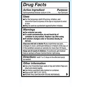 Refresh Tears Lubricant Eye Drops, 2 Count (Pack of 1)