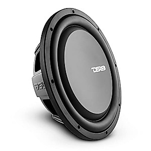 DS18 PSW12.4S 12" Shallow Mount Subwoofer 1200 Watts Max Power 600 Watts RMS Single Voice Coil 4 OHMS Water Resistant - Best Sub for Tight Spaces in Car & Trucks - 1 Speaker