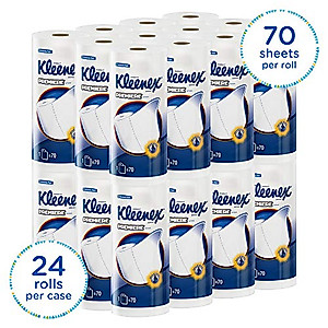 Kimberly Clark Professional Towels Premier Kitchen Paper Towels (13964), Cloth-Like Softness, Perforated, 24 Rolls / Case, 70 Kleenex Paper Towels / Roll, White