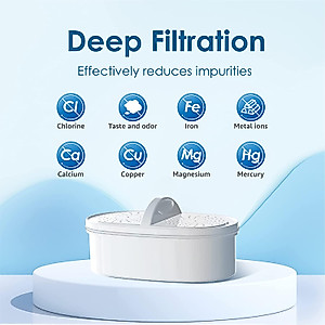 Waterdrop WD-PF-01A Plus NSF Certified Replacement Filters for All Waterdrop Pitcher Filtration System, Last Up to 3 Months or 200 Gallons, 2 Pack