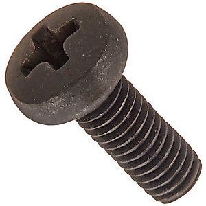 Small Parts M38MPP188B 18-8 Stainless Steel Pan Head Machine Screw, Black Oxide Finish, Meets DIN 7985, #1 Phillips, M3-0.5 Thread Size, 8 mm Length, Fully Threaded, Imported (Pack of 100)