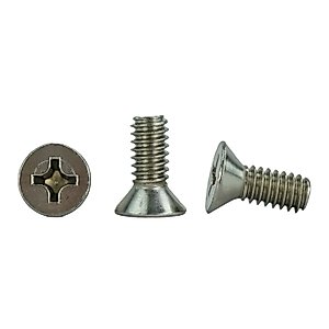 Stainless 1/4-20 x 5/8" (5/8" to 2-1/2" Lengths Available) Flat Head Machine Screws, Full Thread, Phillips Drive, Stainless Steel 18-8, Machine Thread (1/4-20 x 5/8")