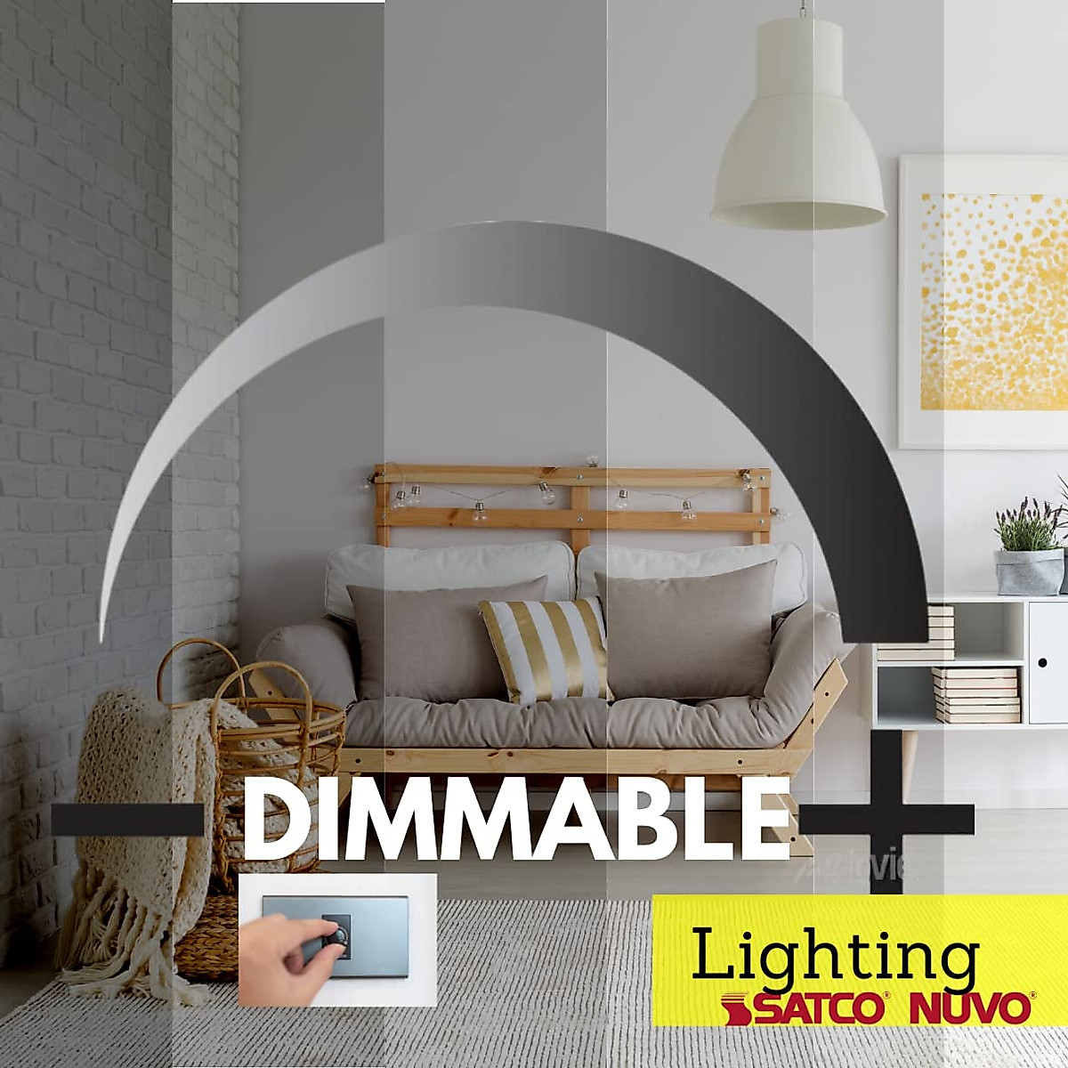 Satco S9499 MR16 Reflector LED Lamps 6.5 Watt 12 Volt AC/DC; 5000K; 40 deg. Beam Angle; GU5.3 Base; Directional Enclosed Lamp; Damp Location (12 LED Light Bulbs)