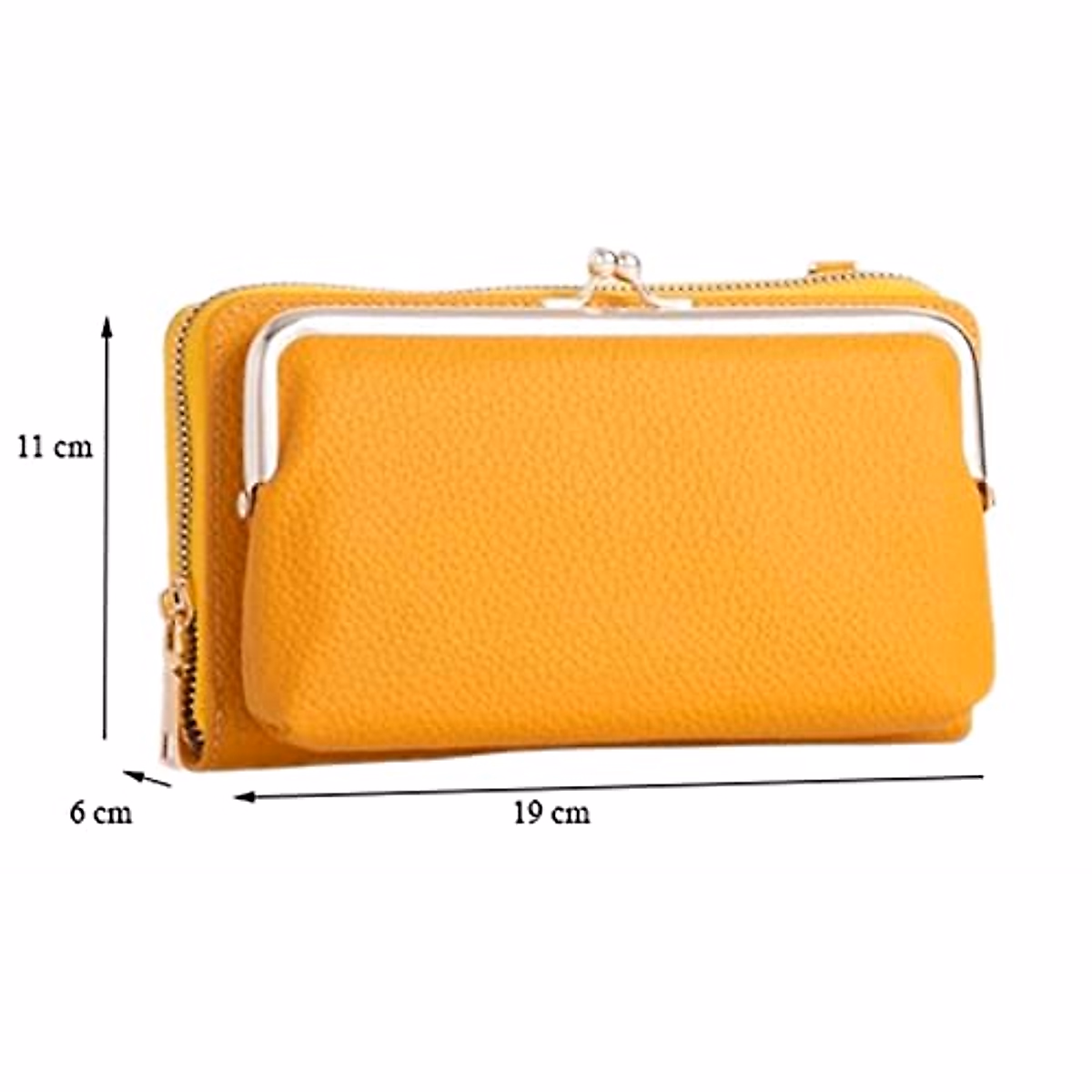 Girly HandBags Womens Vintage Ball Closure Crossbody Bag Purse Mustard