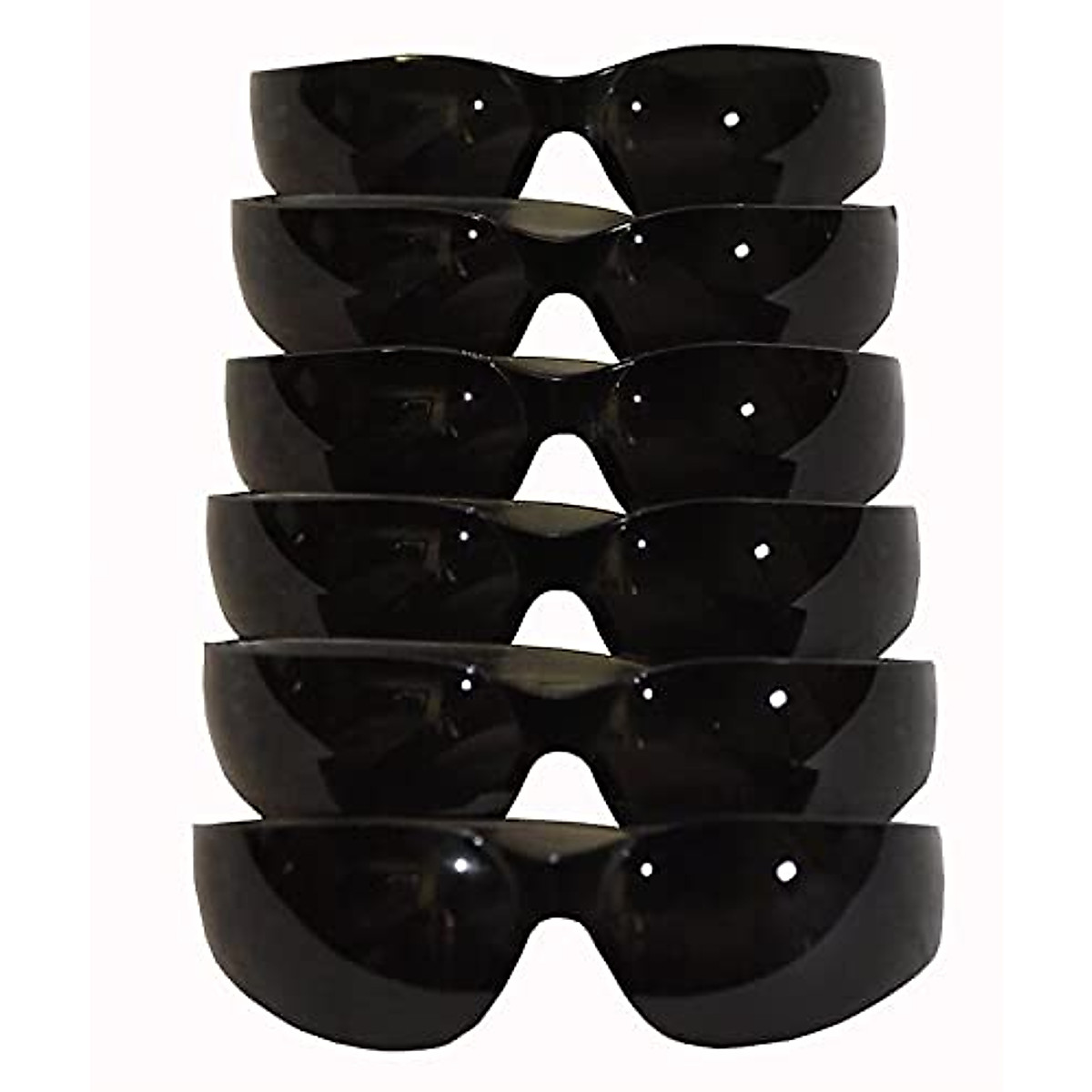 G & F Products 13017 EyePRO 12 pack Safety Glasses, safety goggles, Scratch, Impact, and Ballistic Resistant, smoke lens, 12 Pack