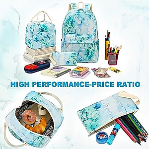 CAMTOP School Backpacks for Teen Girls Lightweight Elementary Middle Backpack Bookbags Set Medium(17 Inch)