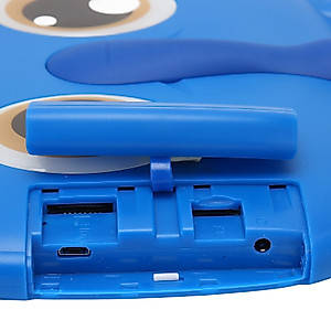 AMONIDA Kids Tablet, Tablet 7 Inch HD 1080P 4GB and 32GB Support WiFi 5500mAh Dual Camera US Plug 100‑240V for Boys (Blue)