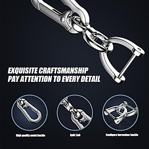 Hawyet 1 PC Car Keychain, Anti-lost Number Card Braided Rope Organizer with Horseshoe Buckle, Universal for Most Cars (Pink)