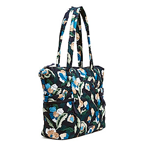 Vera Bradley Women's Performance Twill Large Multi-Strap Tote Bag, Immersed Blooms, One Size