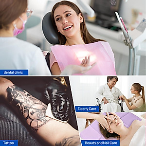 JMU 125 Pack Dental Bibs, Black Dental Bibs Disposable 2-Ply Paper 1-Ply Film, 13" x 18" Tattoo Bibs