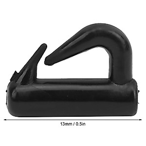 OUKENS Clevis Spinner Snaps, 120Pcs Clevis Rotates Spinner Snaps Black Fishing Tackle Fast Change Accessories