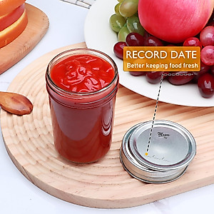 Brajttt Mason Jars 8 oz, Glass Jars With Regular Lids and Bands,16 pcs Canning Jars Jelly Jars, Ideal for Jam, Honey,DIY Spice Jars, Dessert