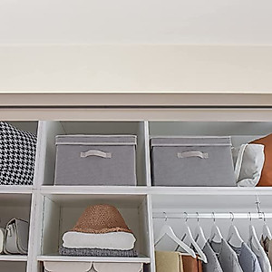 GRANNY SAYS Bundle of 2-Pack Closet Bins with Lids for Storage & 2-Pack Socks Storage Organizers