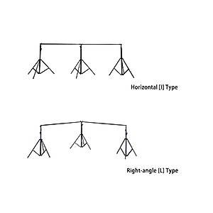 Kate 10x20ft (3x6m) Photography Backdrop Frame Stand for Room Set Adjustable Heavy Duty Photography Background Support System Kit