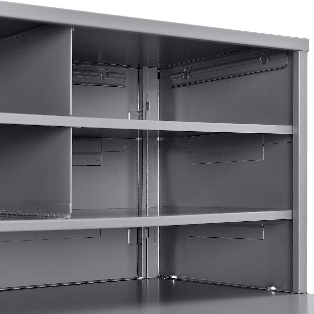 Global Industrial 4-Drawer Shop Desk, 38" W x 29" D x 51" H, Gray