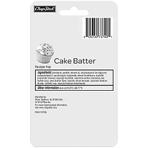 ChapStick Cake Batter Limited Edition Flavored Lip Balm Tubes - 0.15 Oz (Pack of 3)