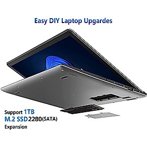 jumper 2 in 1 Laptop, Dual-Core Intel Celeron N4000 CPU, 4GB DDR4 128GB Storage, 11.6 Inch UHD Touchscreen Display(1366X768), Windows 11 Laptop Computer with 2.4G/5G WiFi, Bluetooth 4.2, HD Webcam.