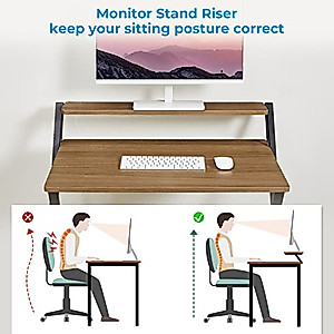 GreenForest Folding Desk No Assembly Required and L Shaped Desk with Drawers, 69 inch Corner Compuer Desk