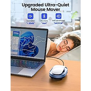 Vaydeer Undetectable Mouse Mover, M4 Mouse Jiggler Device with ON/Off Switch, Driver-Free Shaker Wiggler Mouse Movement Simulation for Computer Awakening, Gift Ideal for Men/Women