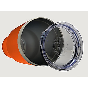 LaserGram 30oz Vacuum Insulated Tumbler Mug, Old Farm Tractor, Personalized Engraving Included (Orange)