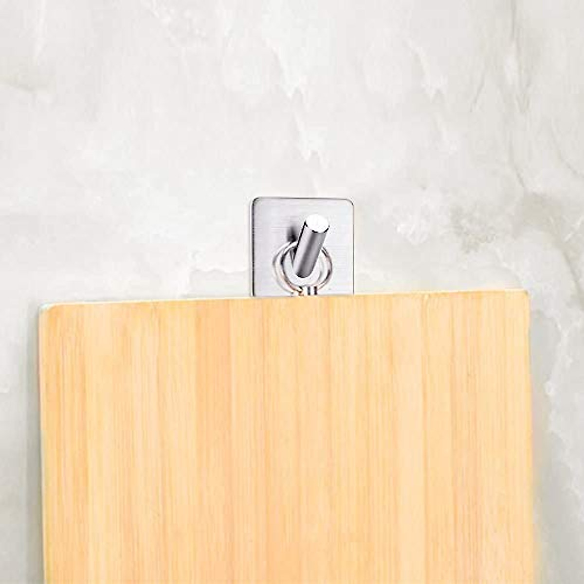 Fotosnow Adhesive Towel Hooks Heavy Duty Towel Hanger Anti-Skid Waterproof Stainless Steel Stick on Shower No Drill Hooks for Hanging-Bathroom and Kitchen 4 Packs