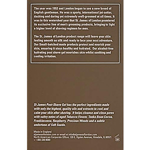 St James of London Tonka & Tobacco Flower Post Shave Gel, 3.4oz