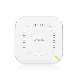ZyXEL WiFi 6 AX1800 Wireless Gigabit Access Point | Mesh, Seamless Roaming, Captive Portal & MU-MIMO | WPA3 Security | Cloud, App or Direct Management | POE+ | AC Adapter Included |NWA90AX