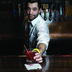 Crystalware, Beverage Paper Napkins, 1 Ply Cocktail Napkin, Bulk Package, White (1000-Napkins)