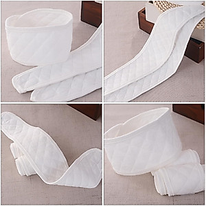 ARTIBETTER 6pcs Cotton Baby Belly Band Infant Umbilical Cord Soft Newborn Navel Belt (White)