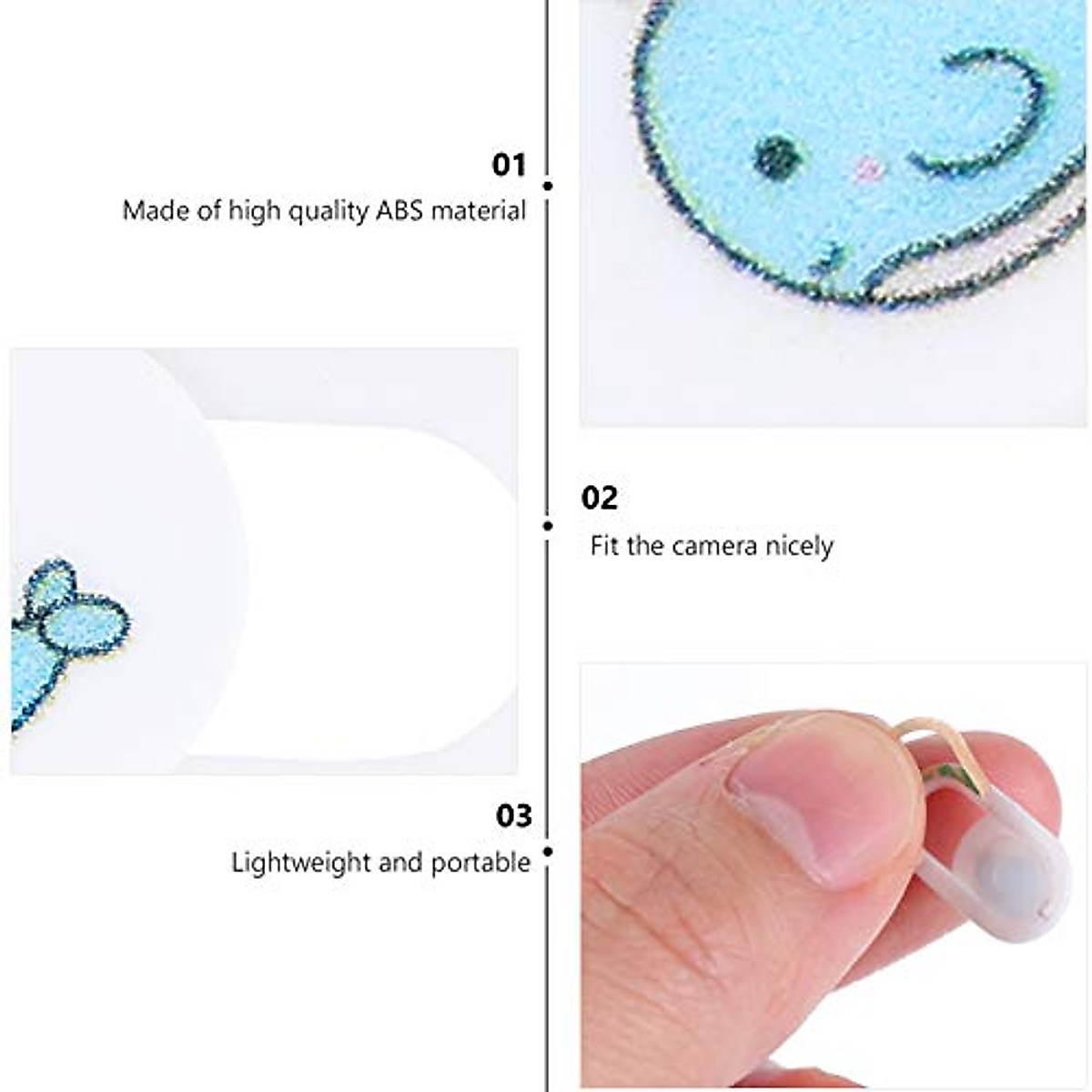 OSALADI Echo Camera Cover Computer Camera Cover Slide 3pcs Webcam Cover Slide Whale Design Plastic Web Camera Cover for Laptop PC Pad Phone Camera Cover Computer Camera Cover Slide Show Echo Show