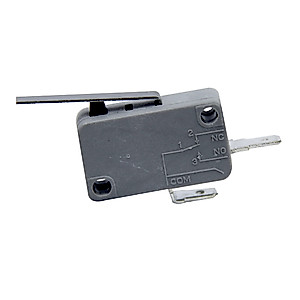 4 Packs WR23X10783 Refrigerator Dispenser Switch Compatible with GE Hotpoint Refrigerator PS8259956 WR23X10171 2695743 WR23X10224 6600JB3001E,Terminal Width 3/16'' (Normally Open) -Silver Gray