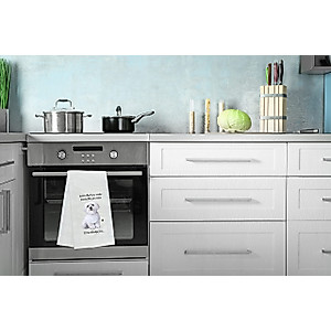 E&S Imports Maltese Kitchen Towel - Soft Highly Absorbent - Maltese Gifts - Dish Towels for Washing Dishes - Tea Towels - Reusable - Quick Drying - 100% Natural Cotton - Towels for Pet Lovers