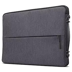 Lenovo Urban Laptop Sleeve 15.6 Inch for Laptop/ Notebook/Tablet Compatible with MacBook Air/Pro Water Resistant - Charcoal Grey