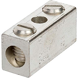 Morris Products Dual Rated Electrical Splice Kit 2 Screw Connector Includes Mechanical Connector, Heat Shrinking Tubing 8-2 AWG Dual Rated Butt Splice– for Repairing USE Cable, 1-Pack 67002