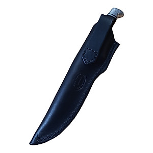 Custom Knife Sheath for Buck 105 Knife, Premium Leather Fixed Blade Knife Holder, Black