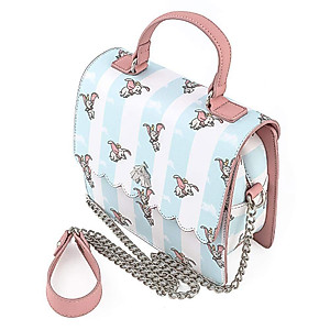 Loungefly Disney Dumbo Flying All Over Print Crossbody Purse Handbag