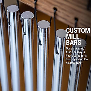 TreeWorks Chimes Handheld Single Row Bar Chimes Percussion Instrument — Made in U.S.A. (TRE415)