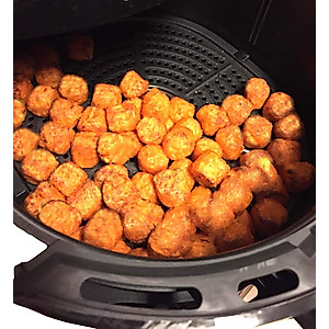 RAMLLY Air Fryer Replacement Grill Pan For Power XL 7QT,Crisper Plate,Air fryer Accessories,Non-Stick Fry Pan