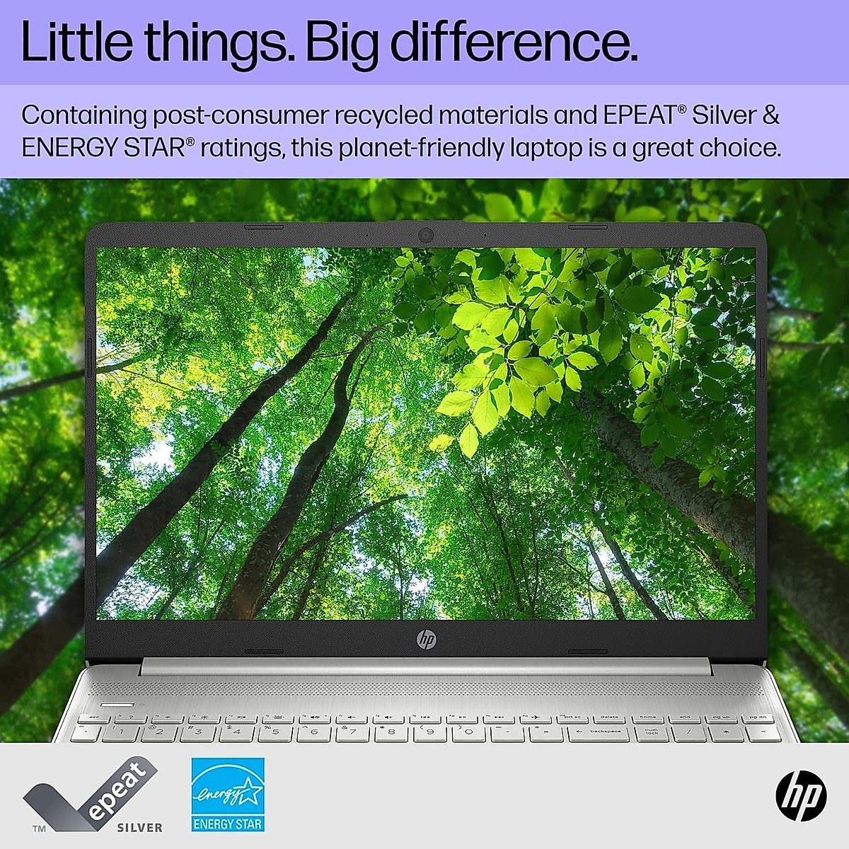HP 2024 Business Laptop, 15.6" HD Display, AMD Ryzen 5 5500U Processor (6 cores), 8GB RAM, 512GB SSD, AMD Radeon Graphics, Numeric Keypad, Windows 11 Home with USB WiFi Adapter