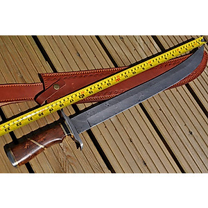 Perkin Outstanding Value - Custom Handmade Damascus Hunting Knife - Mini Sword