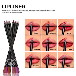 K7L Pink Lip Crayon (Vegan) - Waterproof, Smudge-Proof, Precise Cosmetics