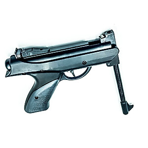 5.5mm .22 Caliber Pistol Air Pellet Gun + 200 Pack Pellets and Tactical Scope Safety Lock 350-450FPS Break Barrel